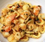 Dinner in a Flash. Orecchiette with Sautéed Prawns, Lemon, Chilli and ...